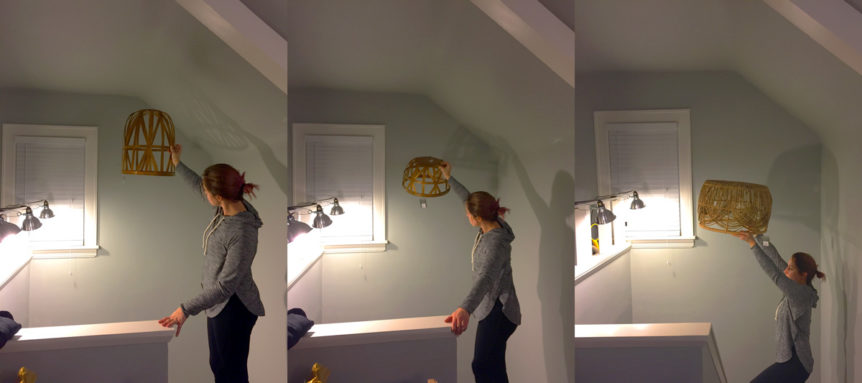 DIY Basket Pendant Light | And Then We Tried
