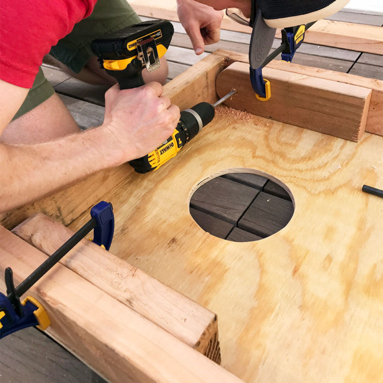 One Room Challenge Week 4: Cornhole DIY | And Then We Tried
