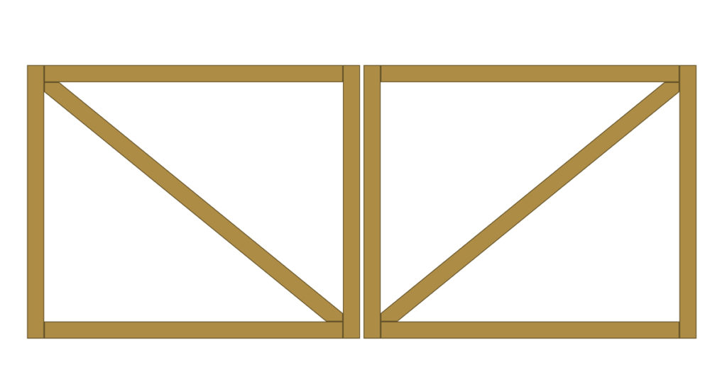 Fence Updates and Two-Panel Wood Driveway Gate Plans | And Then We Tried